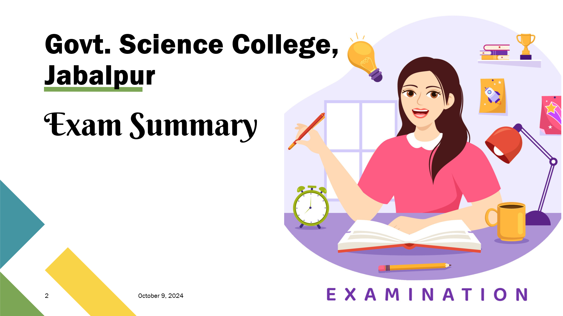 Exam Cell Oficial Web Portal of Govt Science College, Jabalpur